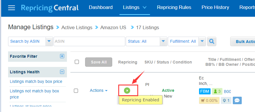 How do I start repricing? – BQool Support