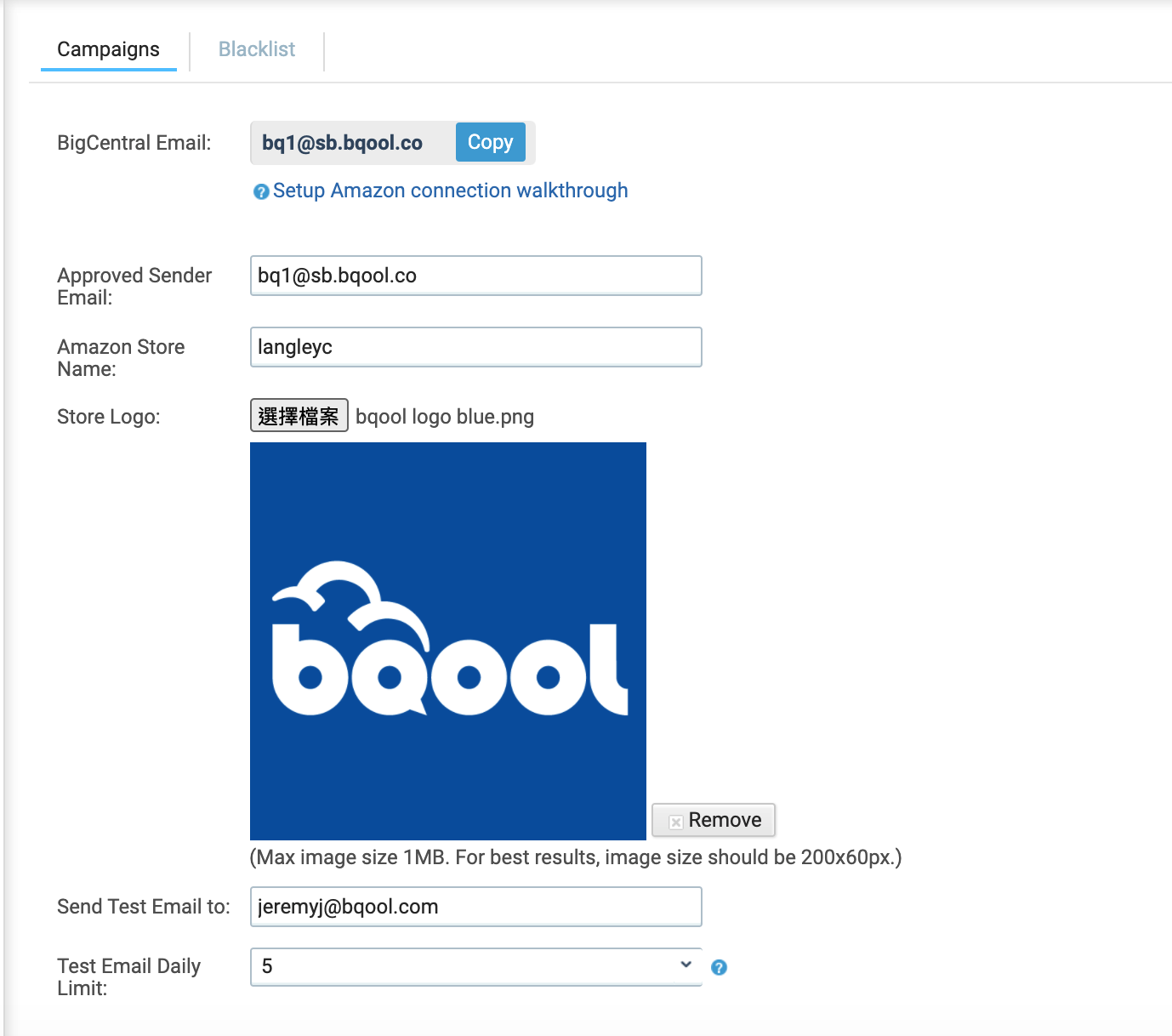 Campaign Settings – BQool Support